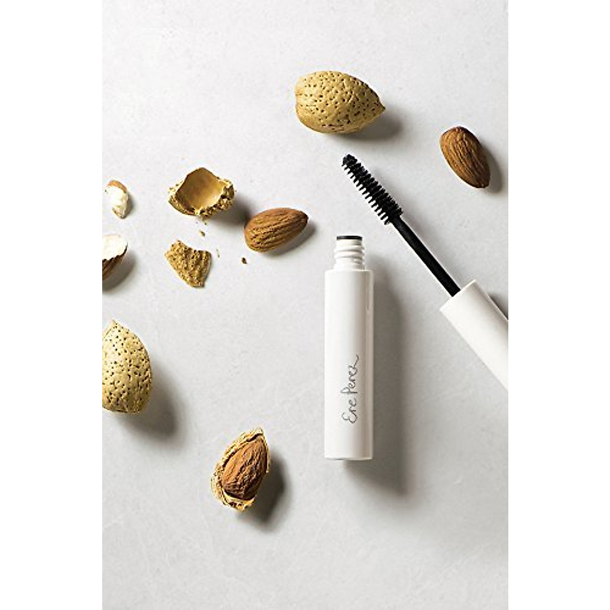Ere Perez - Natural Almond Oil Mascara | Vegan, Cruelty-Free, Clean Beauty (Brown, 0.35 oz | 10 ml)