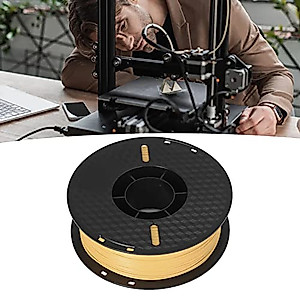 3D Printer Roll Filament, High Accuracy Consumables 1kg Spool 1.75mm PLA Print Filament for Industrial Devices(Gold)
