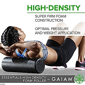 Gaiam Essentials High-Density Foam Roller 18” Teal