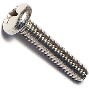 Hard-to-Find Fastener 014973200220 Phillips Pan Machine Screws, 1/4-20 x 1-1/4, Piece-12