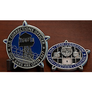 Corrections Officer Challenge Coin Star Shaped