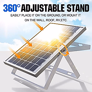 SOLPERK 20W Solar Panel，12V Solar Panel Charger Kit+8A Controller， Suitable for Automotive, Motorcycle, Boat, ATV, Marine, RV, Trailer, Powersports, Snowmobile etc. Various 12V batteries. (20W Solar