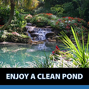 CrystalClear MuckOff, Natural Pond Muck Treatment, Water Garden, Fountain & Bird Bath Sludge Remover, Living Beneficial Bacteria Clarifier with Enzyme, Fish, Aquatic Animal, & Pet Safe, 48 Tablets
