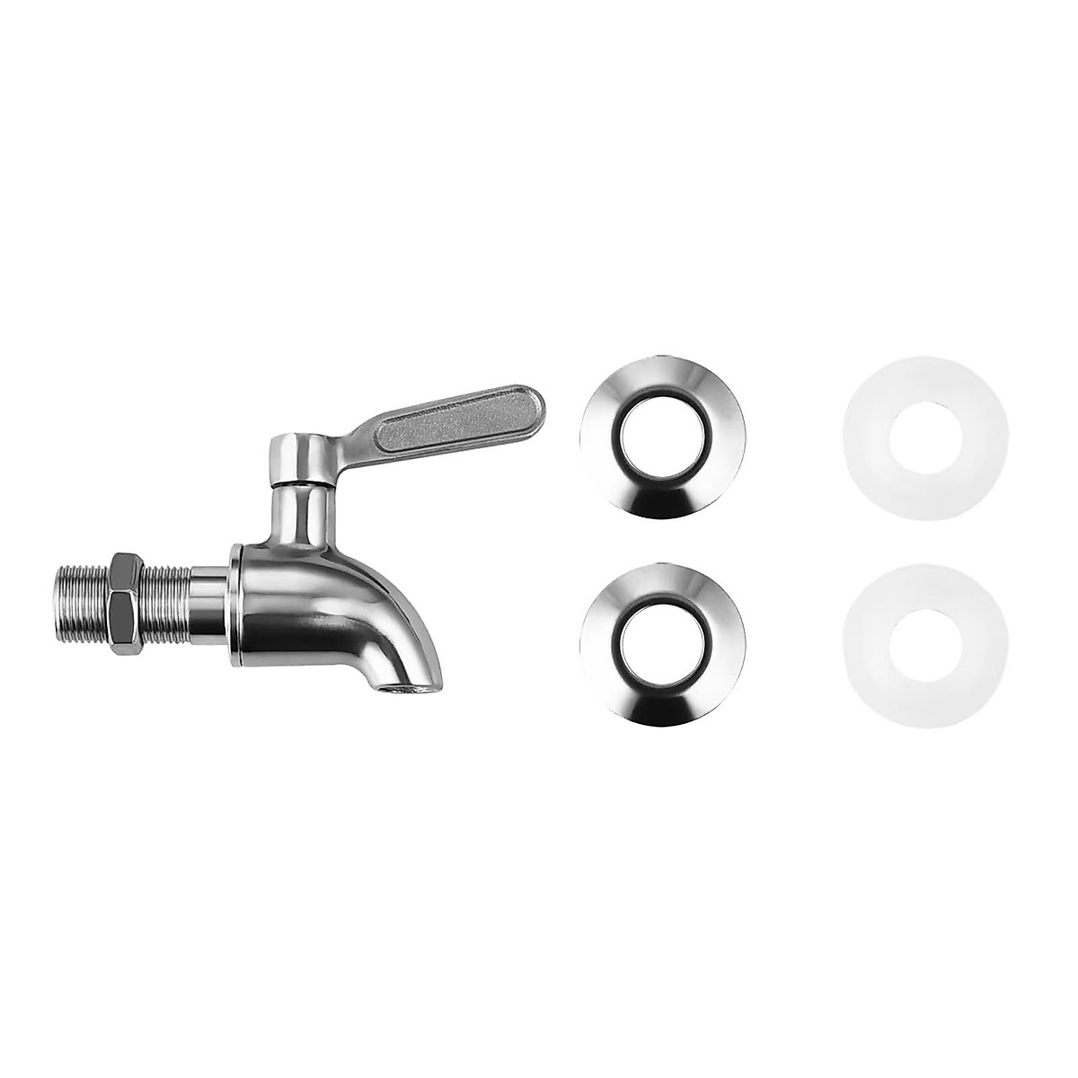 Carvedexquisitely Beverage Dispenser Replacement Spigot,Stainless Steel Faucet for Water Dispenser,Drink Dispenser Replacement Spout 2 Pack