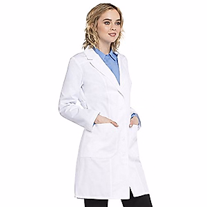 Cherokee Professionals Women Scrubs Lab Coats 36" 2319, XL, White