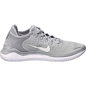 Nike Women's Free RN 2018 Running Shoe (8.5 M US, Wolf Grey/White/Volt)