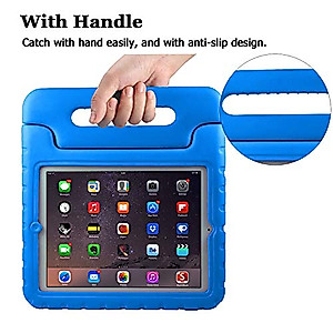 AVAWO Kids Case for Apple iPad 2 3 4 - Light Weight Shock Proof Convertible Handle Stand Kids Friendly for iPad 2, iPad 3rd Generation/ 4th Generation Tablet - Blue