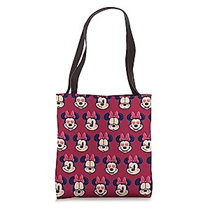 Disney Minnie Mouse Emoticon Expressions Pink Tote Bag
