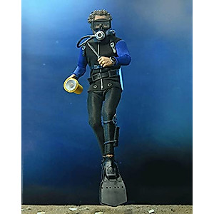 NECA Jaws Shark CAGE Hooper 8IN Clothed Action Figure