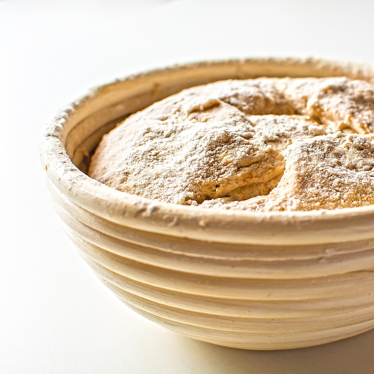 Banneton Bread Proofing Basket Set - Oval & Round Sourdough Proofing Basket w/Cover, Metal & Plastic Scraper, Scoring Lame w/Leather Case and 5 Blades - Bread Making Tools and Supplies (13 pieces)