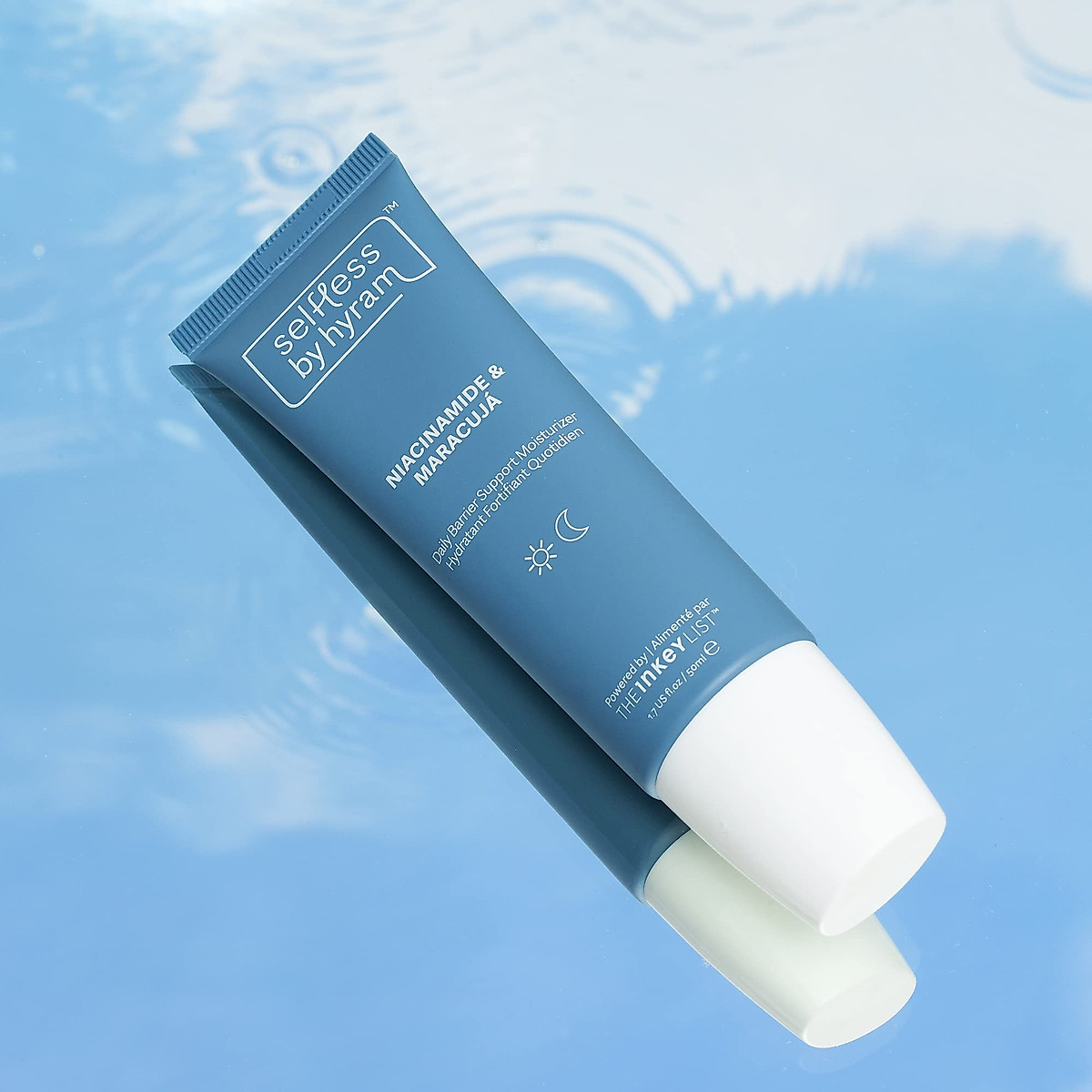 Selfless by Hyram Niacinamide & Maracujá Daily Barrier Support. A Daily Gel Cream to Hydrate and Strengthen. For Oily, Acne-Prone Skin (1.7 oz)