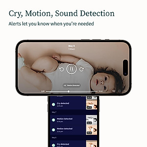 Owlet Cam Smart Video Baby Monitor with Video Camera and Audio - Secure Wifi, 1080p Night Vision, Customize Cry, Sound and Motion Alerts, 2-way audio, Mounting kit