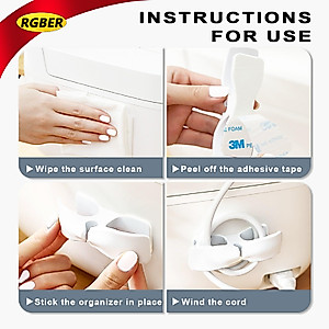 Cord Organizer for Kitchen Appliances - Kitchen Gadgets Cable Winder (8 Pack)