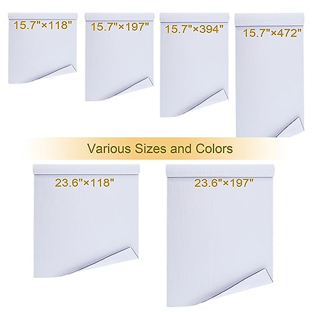 Yinhua 15.7"×118" White Wood Contact Paper Peel and Stick Wallpaper, Wood Grain Contact Paper for Cabinets Countertops Shelves Walls, Self Adhesive Wall Paper Sticker Pull and Stick Waterproof