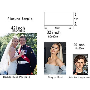 HOMFIN Custom Cross Stitch Stitch Your Photo Create Your Own Unique Custom Cross Stitch for Baby Pets or Family (11.81" X 15.75"/30cm X 40cm)