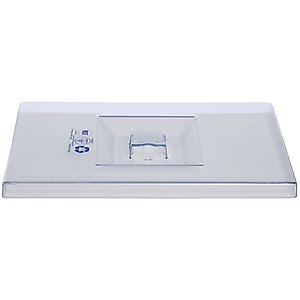 5 1/4 and 12 gal Clear Plastic Replacement Ingredient Bin Lid - 14 3/4"L x 9 1/2"W x 1"H