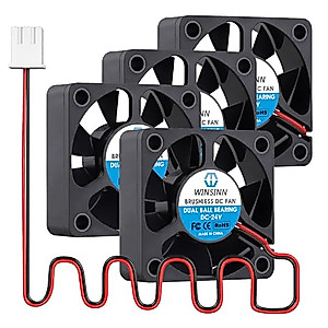 WINSINN 50mm Fan 24V Dual Ball Bearing Brushless 5015 50x15mm - High Speed (Pack of 4Pcs)