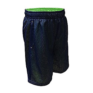 Andrew Scott Boys 3 Pack Active Performance Mesh Style Basketball Sport Shorts (3 Pack -1 Black & 2 Grab Bag Assorted Solids, XX-Large)