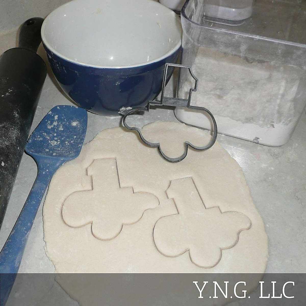 FANCY NUMBER ONE 1 WITH WORD OUTLINE BIRTHDAY ANNIVERSARY COOKIE CUTTER MADE IN USA PR3001