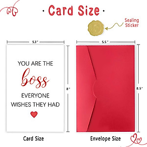 Londue Funny Boss Day Card for Boss Leader Manager, Boss's Day Gift Cards from Group Employee, Appreciation Gifts for Boss -You're The Boss That Everyone Wishes They Had