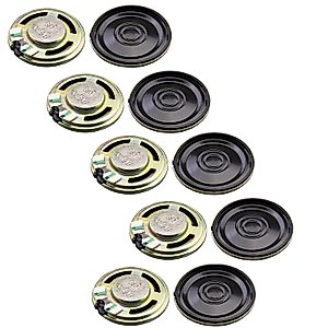 10pcs 23mm 8 Ohms 0.5W Inner Speaker Loudspeaker Compatible with Legency Game Boy Color,Advance GBA,GBC Game Console Replacement Repair Parts
