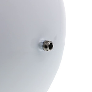 Neo-Pure RO-132 Reverse Osmosis Storage Tank Powder Coated Steel w/Tank Valve Female Elbow 1/4" FPT x 3/8" Quick-Connect (Stainless Steel, 4.5 Gallon)