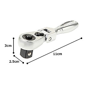 TONE RH4FCHS 1/2" Drive Stubby Handle Flex Head Ratchet