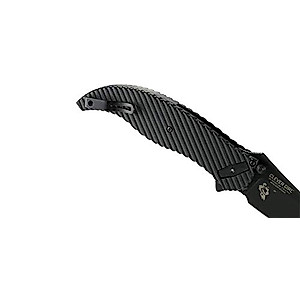 CRKT Clever Girl Folding Pocket Knife: Heavy Duty Everyday Carry, Black Blade, Flipper Open, Deadbolt Button Lock, IKBS Ball Bearing Pivot, G10 Handle 2640