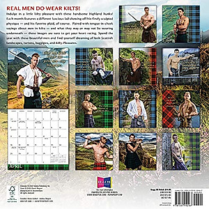 2021 Kilty Pleasures 16-Month Wall Calendar