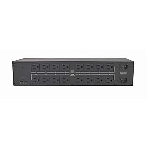 Synaccess netBooter NP-1601DU Remote Switched and Metered PDU with 16 Power Outlets, 120V/30A. Control Power via Web, Telnet, or USB