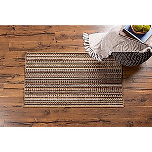 DII Fashion Contemporary Area Rug Non-Skid, Perfect for Bedroom, Living Room, Kitchen, Laundry, Washroom, Mudroom, Loft or Office, 20x30, Multi-Stripe
