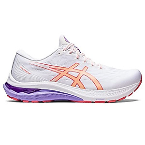 ASICS GT-2000 11 Shoes for Women - Jacquard Mesh Upper, Lace Up Closure, Classy, and Comfy Wear White/Summer Dune 9 B - Medium