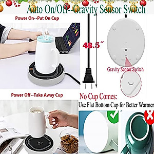 Coffee Cup Warmer for Desk with Auto Shut Off,Coffee Mug Warmer for Desk Office Home-Birthday Gifts