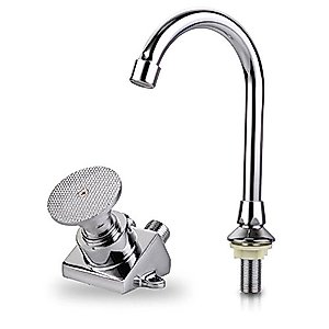 Copper Floor Mounted Foot Pedal Basin Faucet for Hospital Medical Laboratory