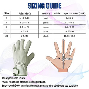 KetterlePPE Leather Work Gloves for Men, 2 Pairs Cow Grain Driver Gloves, Yard Work, Warehouse, with Velcro Leather Gloves (Beige XL)