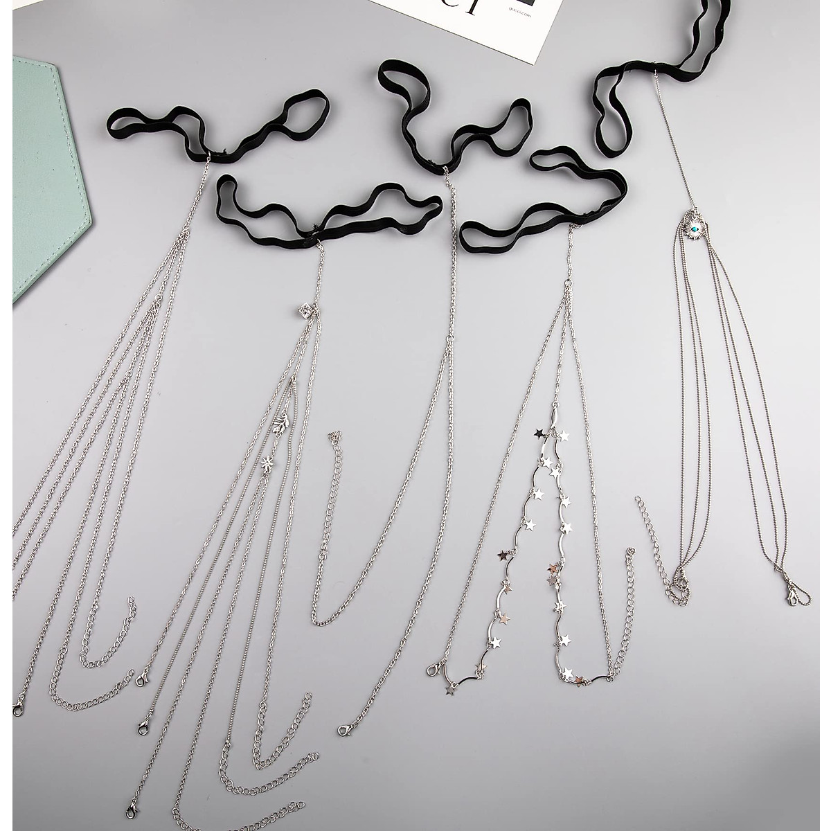 NICEIGHT Thigh Chains for Women 8PCS Leg Chains for Women Snake Leg Chain Layered Body Chain Beach Jewelry Set S