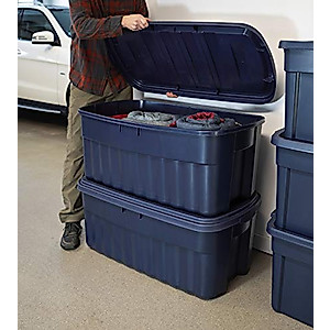 Rubbermaid 50 Gallon Roughneck️ Storage Tote Durable, Reusable, Plastic Storage Bin