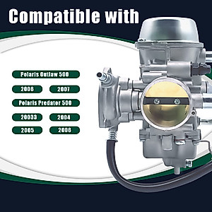 YFM600 Carburetor Carb Kit for Yamaha Grizzly 600 660 YFM600 YFM660 with Fuel Switch Valve Petcock ATV Carb