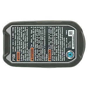 RYOBI P108 4AH One+ High Capacity Lithium Ion Battery For RYOBI Power Tools (Single Battery)