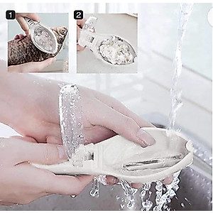 AG Fish Scaler Remover No Mess Fish Descaler Tool Fish Scraper Fast Cleaning Fish Skin Brush Cleaning Kit Easy to Use