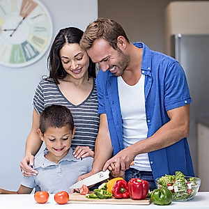 imarku Chef Knife - Pro Kitchen Knife 8 Inch Chef's Knives Japanese SUS440A Stainless Steel Sharp Paring Knife with Ergonomic Handle, Golden handle, Christmas Gifts for Women Men