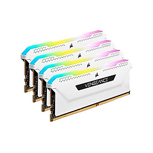 CORSAIR Vengeance RGB PRO SL 32GB (4x8GB) DDR4 3600 (PC4-28800) C18 1.35V - White