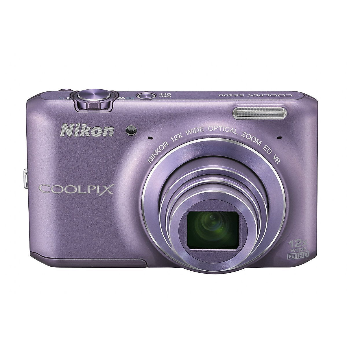 Nikon COOLPIX S6400 16 MP Digital Camera with 12x Optical Zoom and 3-inch LCD (Purple)