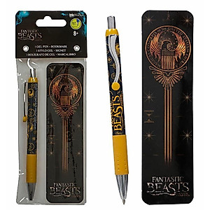 Harry Potter Pen Set Bundle ~ 3 Deluxe Harry Potter Pens Plus Fantastic Beasts Bookmark (Harry Potter School Supplies Office Supplies)