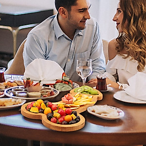 XILAZAB Aperitif Board, Extra Large Cheese Board Charcuterie Boards Novelty Solid Wood Party Plates Funny Cheese Platter for Housewarming Bachelorette Engagement Party (Cherry Wood Color 12)