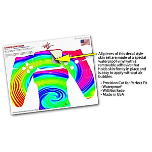 WraptorSkinz Skin Wrap compatible with Sony PS5 DualSense Controller Rainbow Swirl (CONTROLLER NOT INCLUDED)
