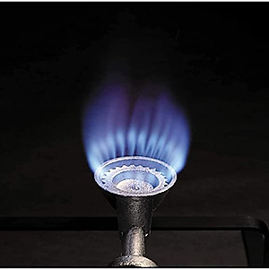 High Pressure Cast-Iron Propane Burner Head Connector Replacement Part for Round Bayou Classic Cooker Frames with Brass Fitting Orifice