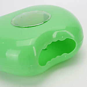 Plastic Wrap Storage Box with 200pcs Disposable Cling Film Food Cover, Reusable Wall-Mounted Punch-Free Dispenser for Elastic Sleeve Bag, Extractable Shower Caps Organizer for Kitchen Bathroom (Green)