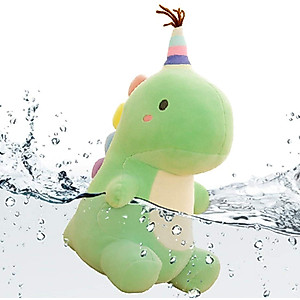 YUESUO Cute Dinosaur Plush Toys,Dino Stuffed Animal,Soft Animal Dino Plush,Birthday Gifts for Kids Girls Boys Green 9.4 Inch