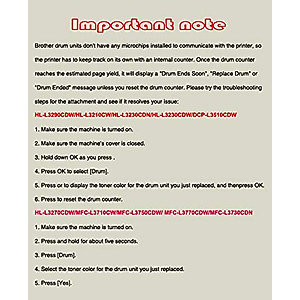 AQINK Compatible Drum Unit Replacement for Brother DR223 DR223CL DR223 CL DR227 Drum Unit Fits for Brother HL-L3210CW HL-L3230CDW HL-L3290CDW HL-L3270CDW MFC-L3770CDW MFC-L3710CW MFC-L3750CDW (BCMY)